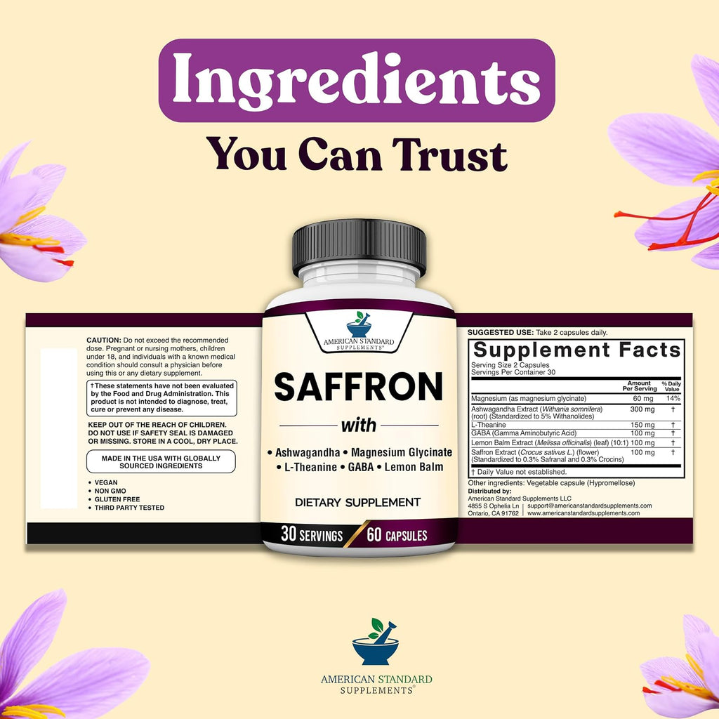 Premium saffron extract for overall vitality