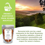 premium sassafras root bark for brewing