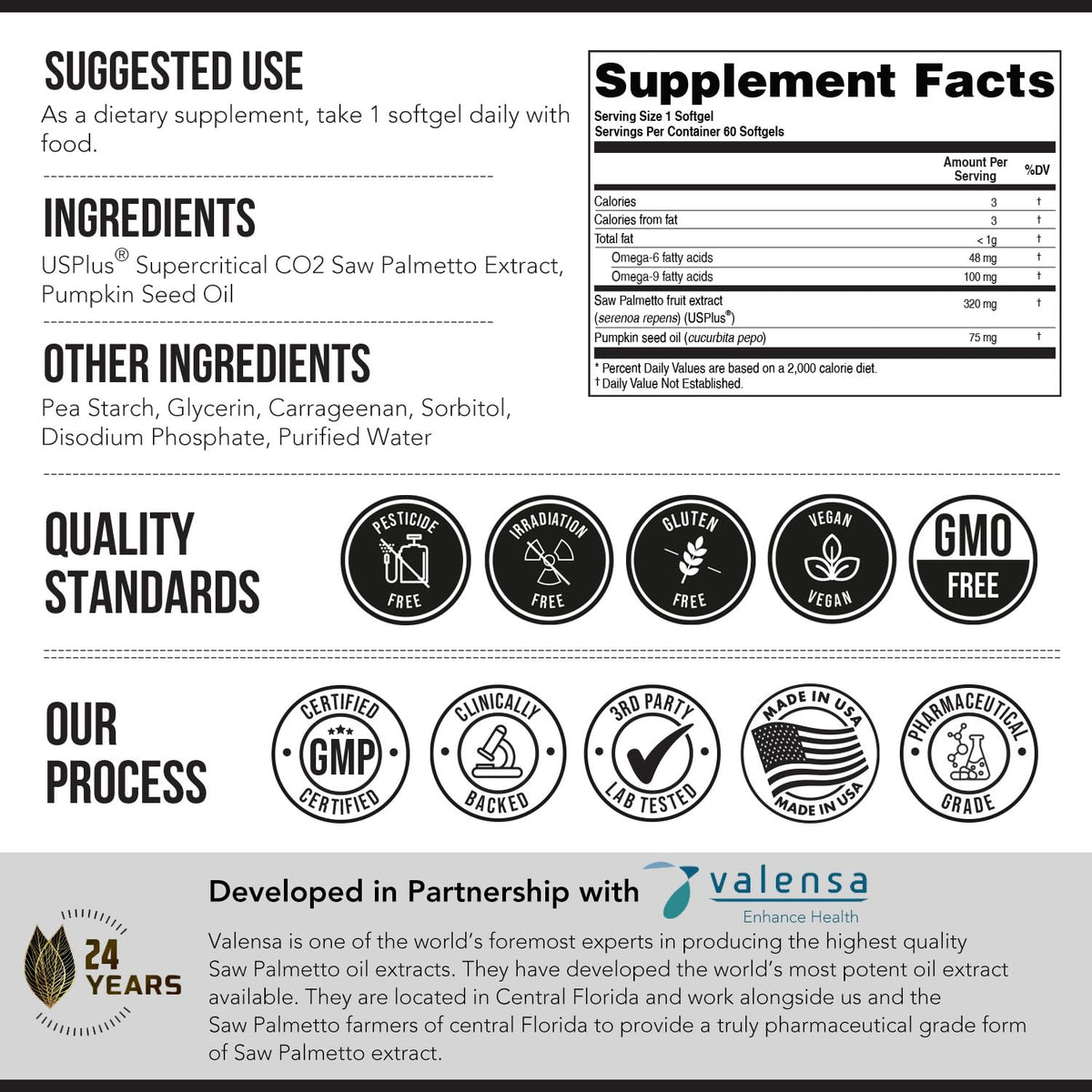 premium saw palmetto extract formula