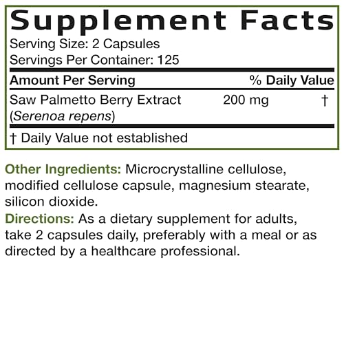 premium saw palmetto for hair health