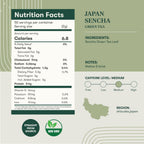 premium Sencha green tea leaves