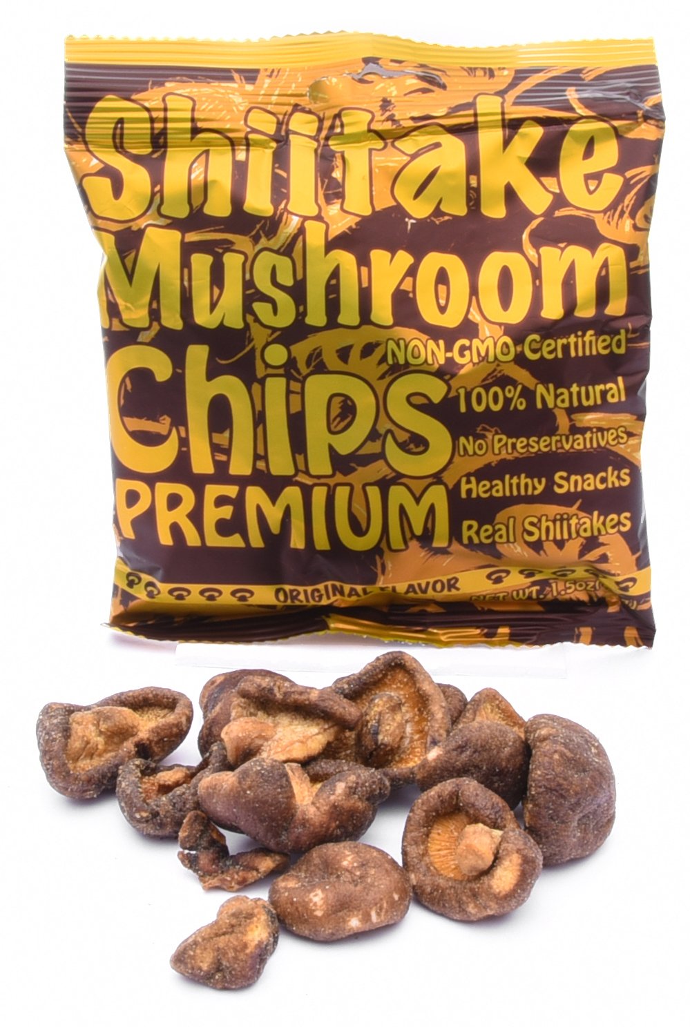 premium shiitake chips for health