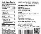 Premium shiitake powder for immune support