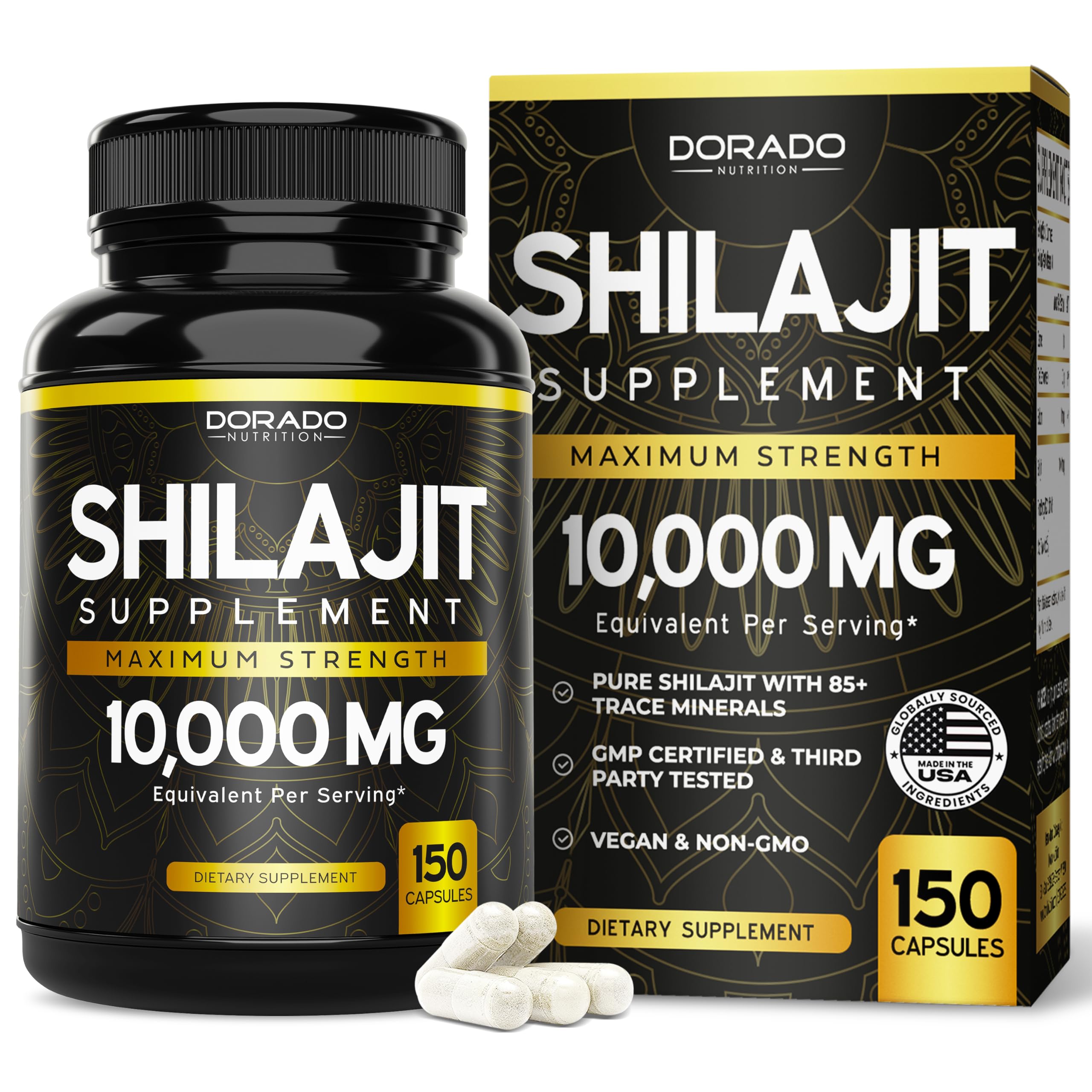 Premium Shilajit capsules for men