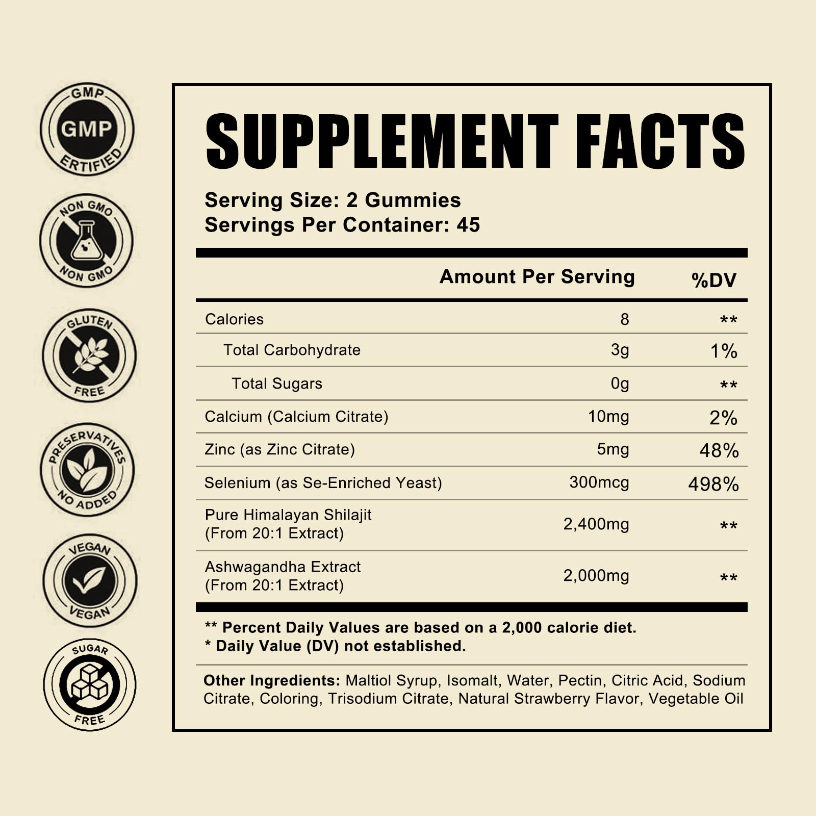 premium shilajit extract gummies