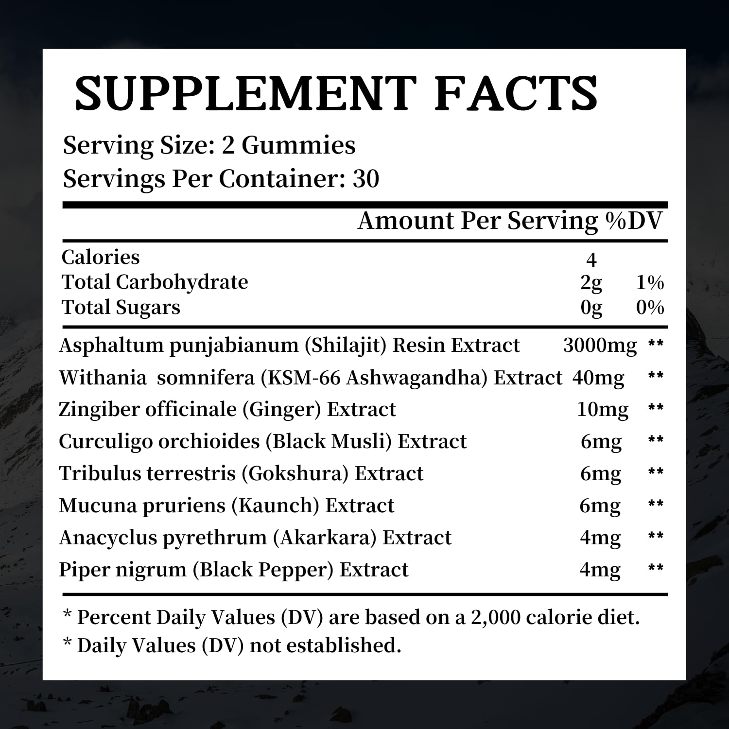 premium shilajit gummies for endurance