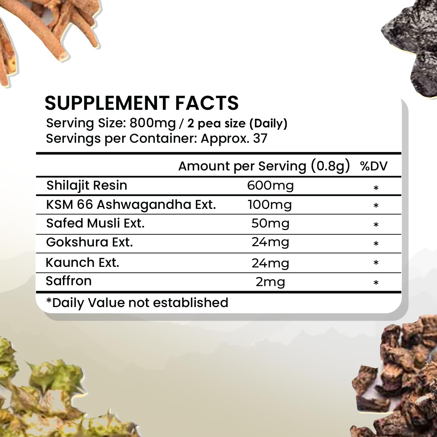 Premium Shilajit resin for health