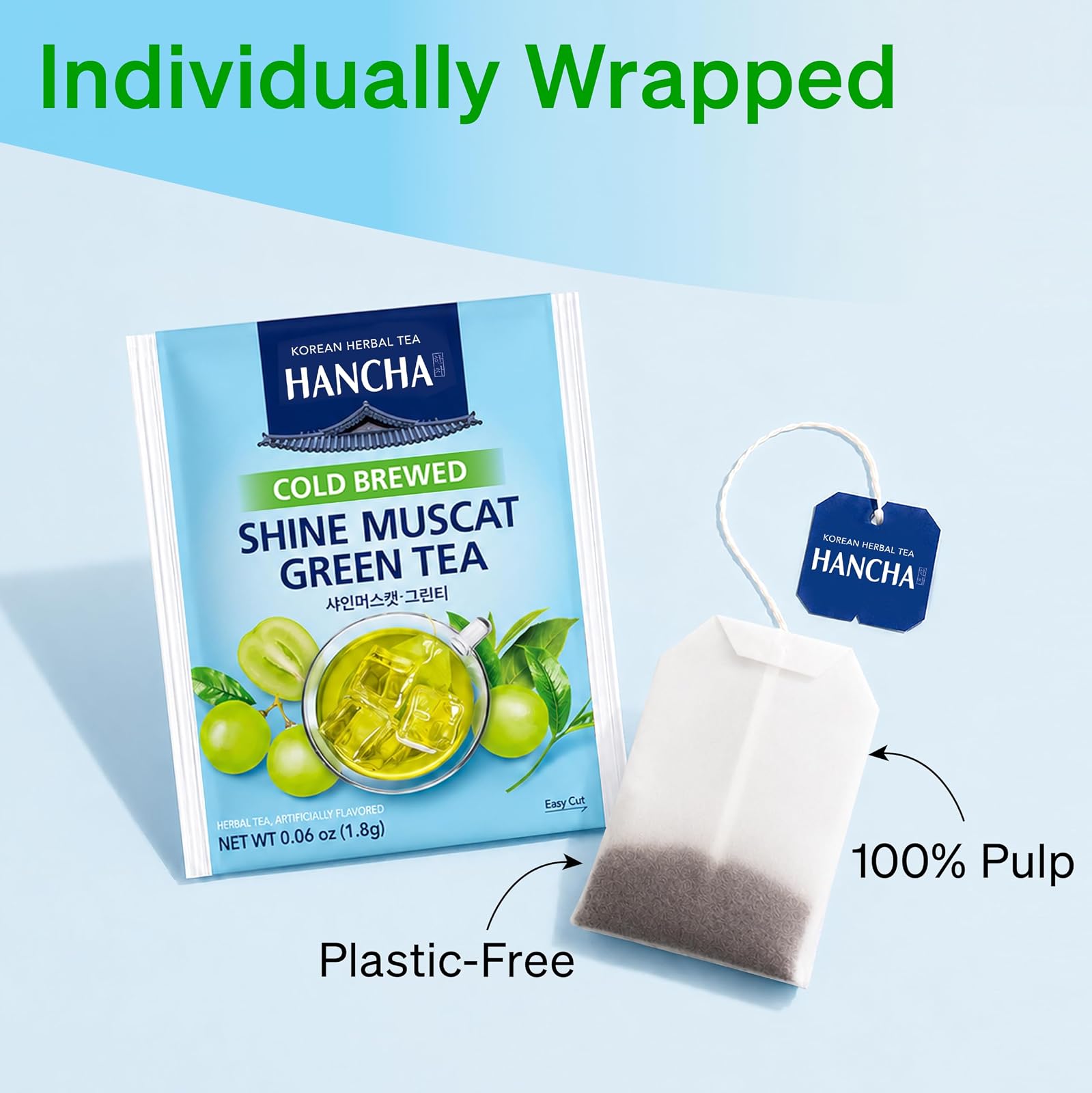 premium Shine Muscat grape green tea