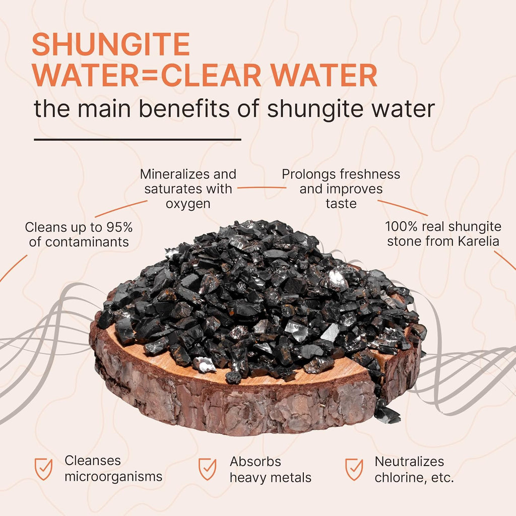 Premium shungite stones for detoxification