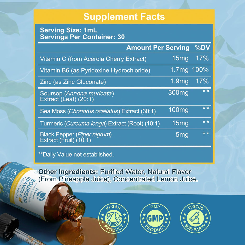 premium soursop liquid supplement
