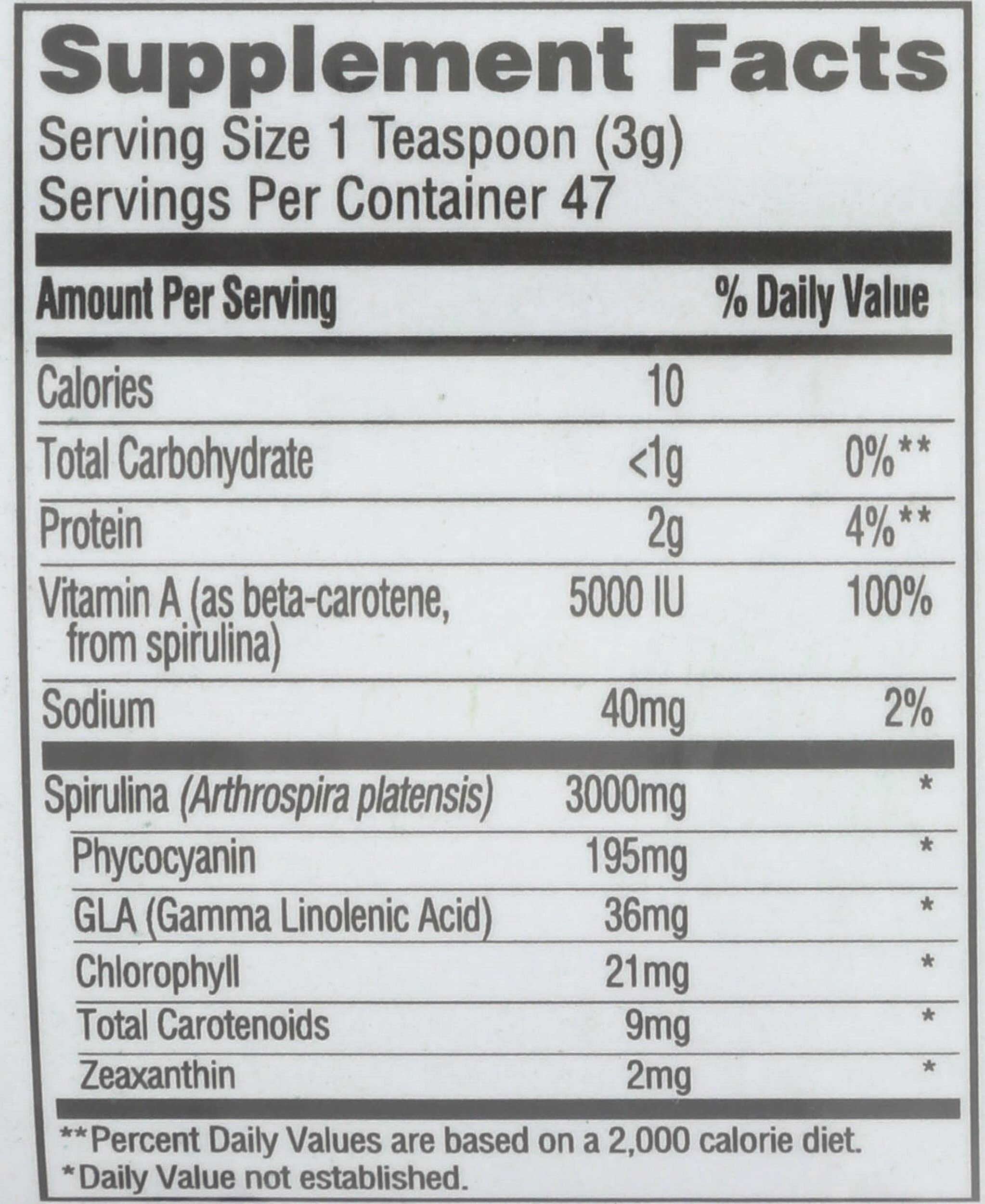 premium spirulina for vegan protein