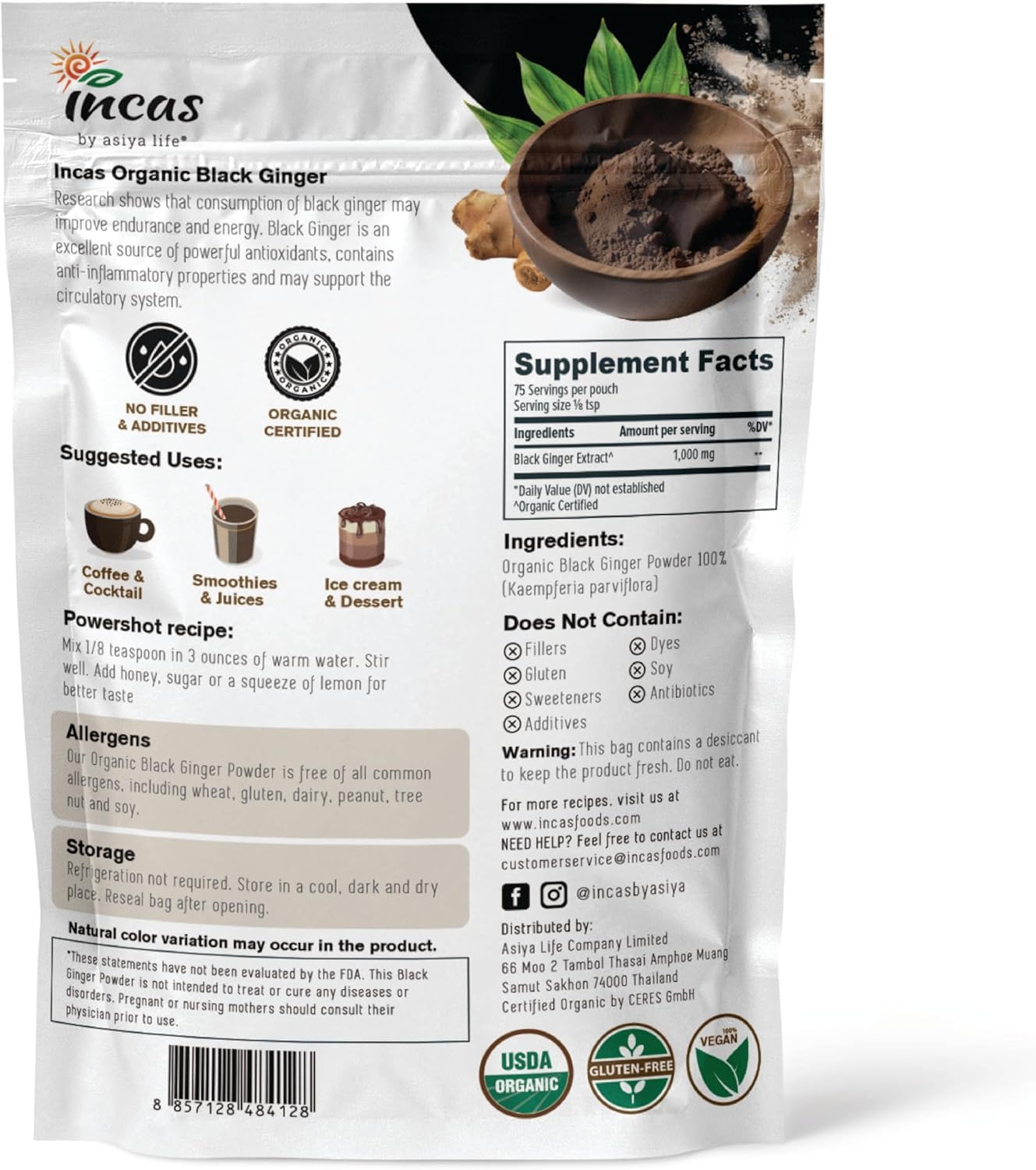 premium Thai black ginger
