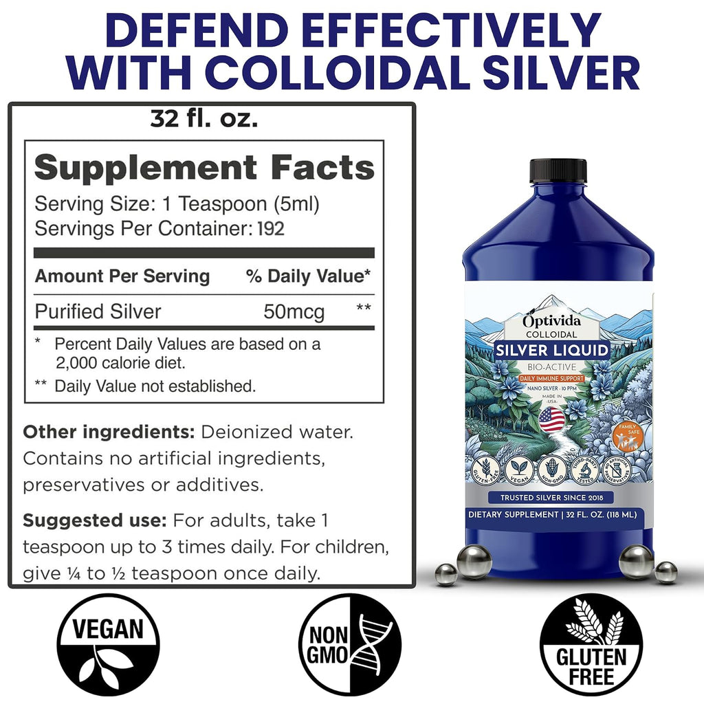 premium trace minerals colloidal silver solution