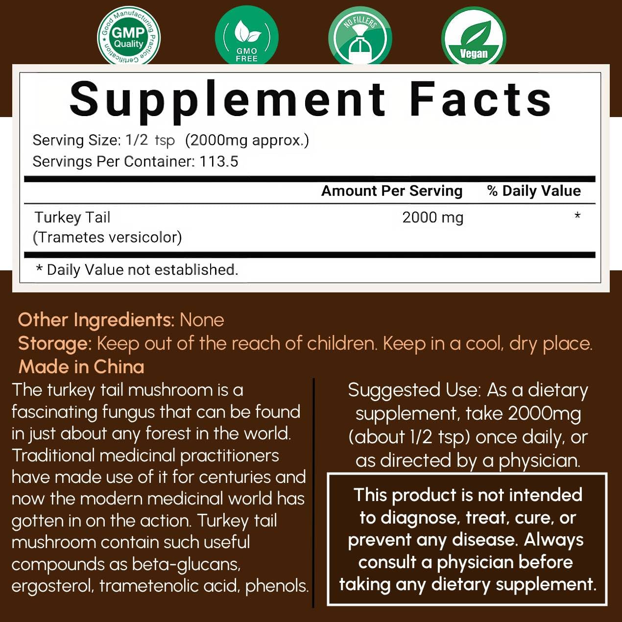 premium turkey tail extract for vitality
