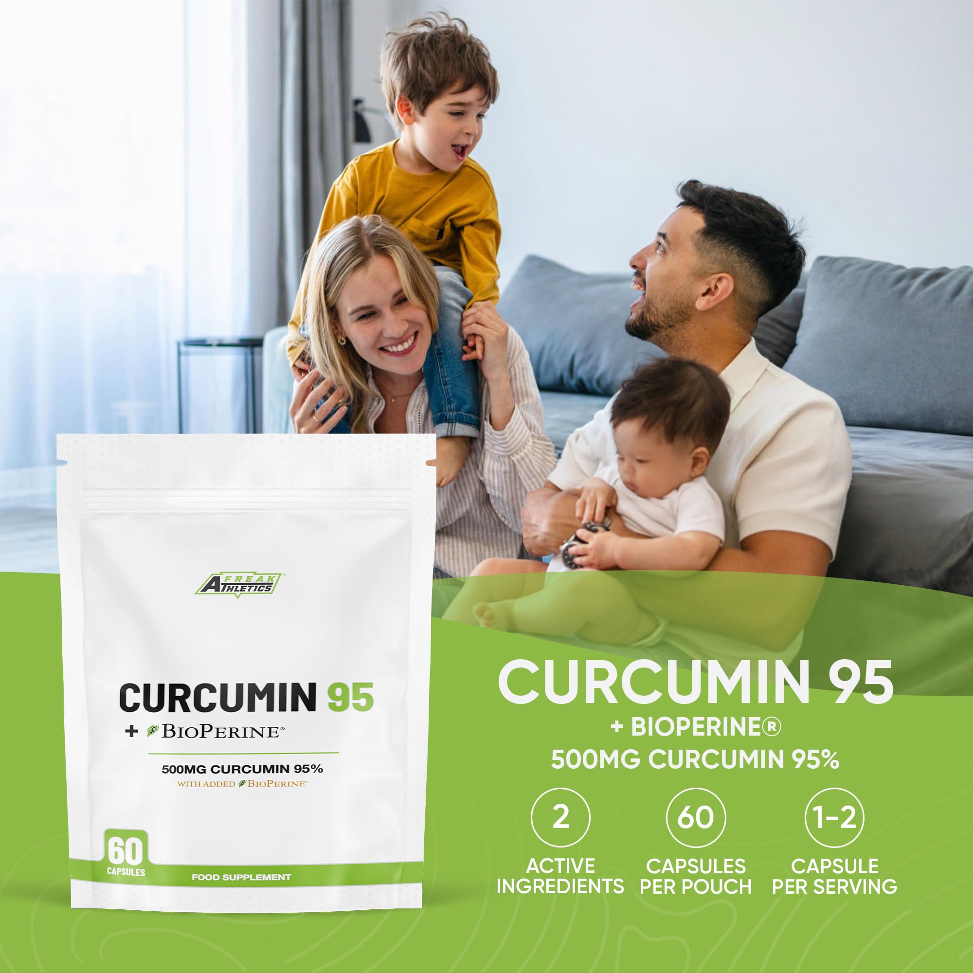 premium turmeric capsules with Bioperine