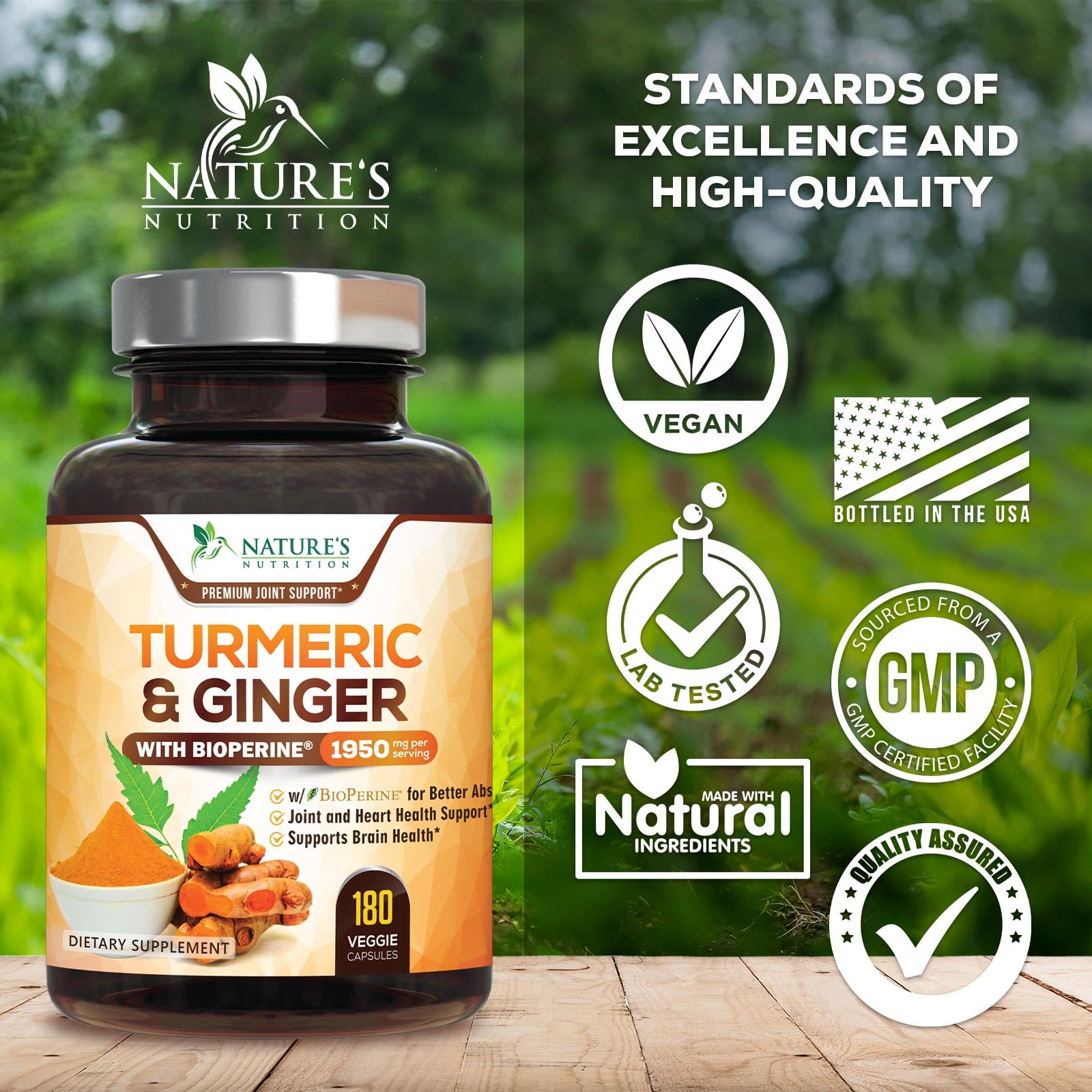 premium turmeric curcumin 95% curcuminoids