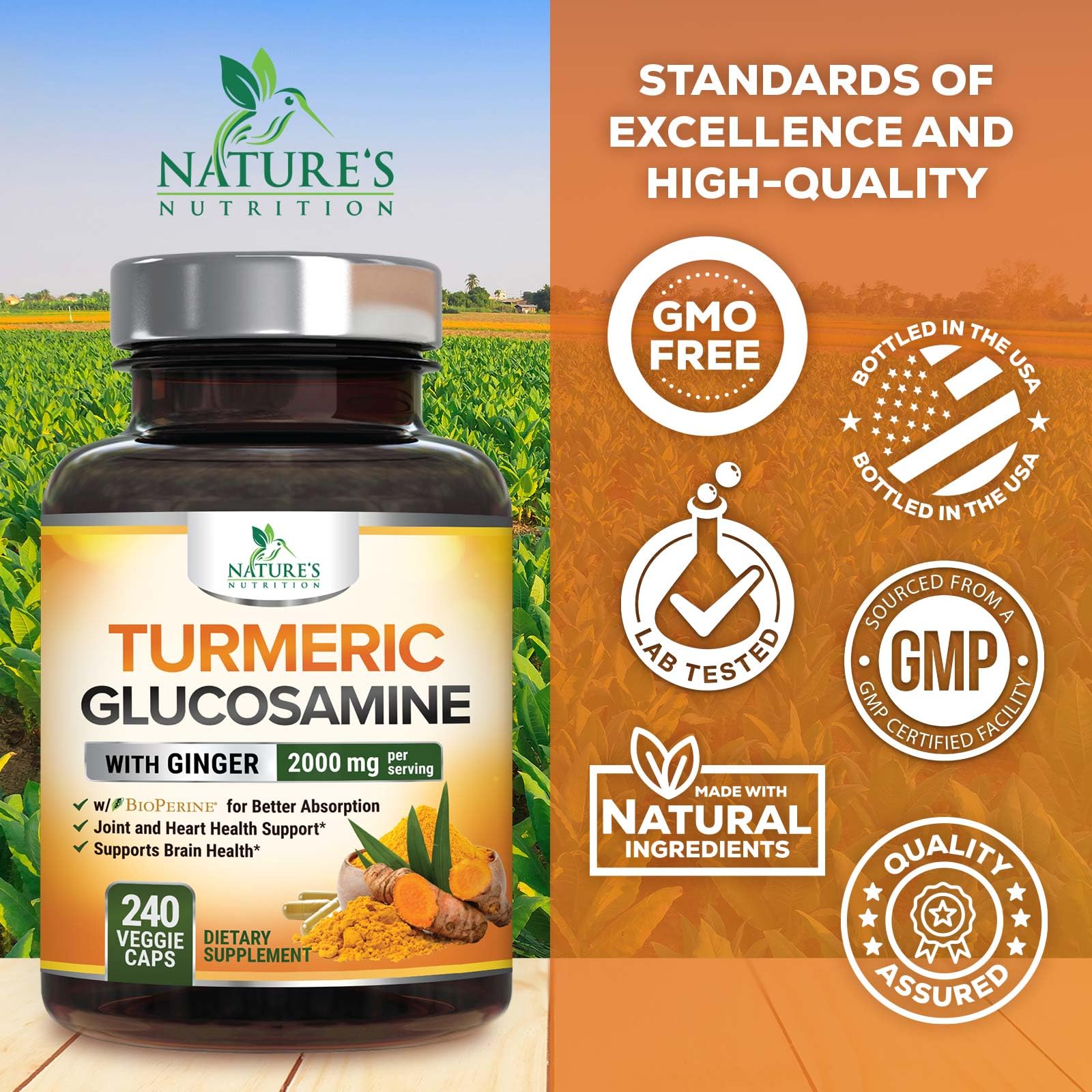 premium turmeric curcumin supplement