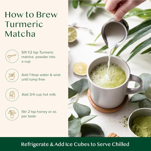 premium turmeric matcha powder