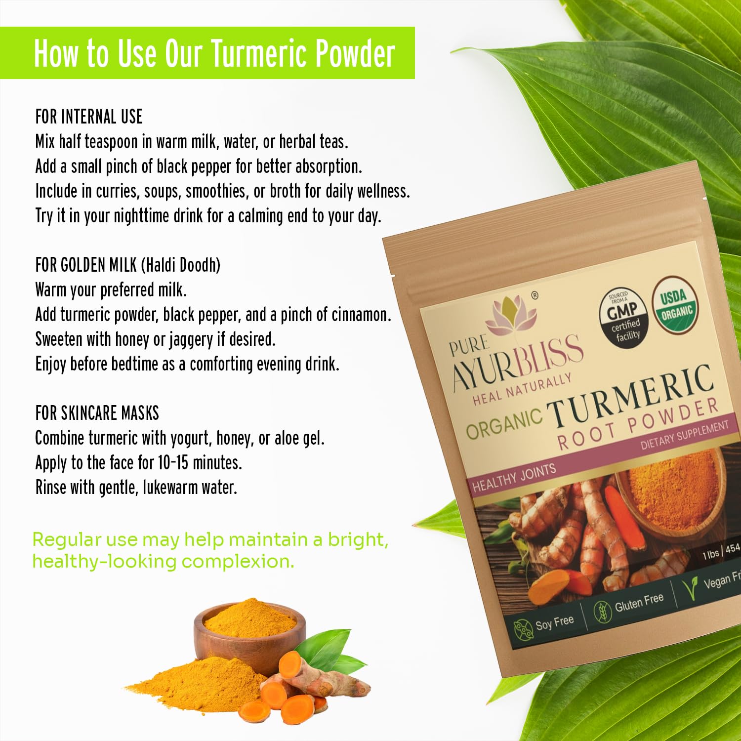 premium turmeric powder for smoothies