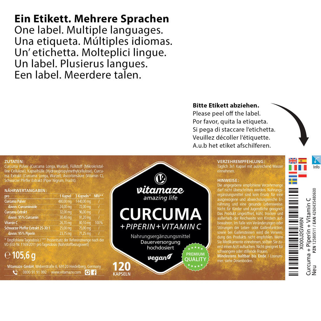 premium turmeric with piperine