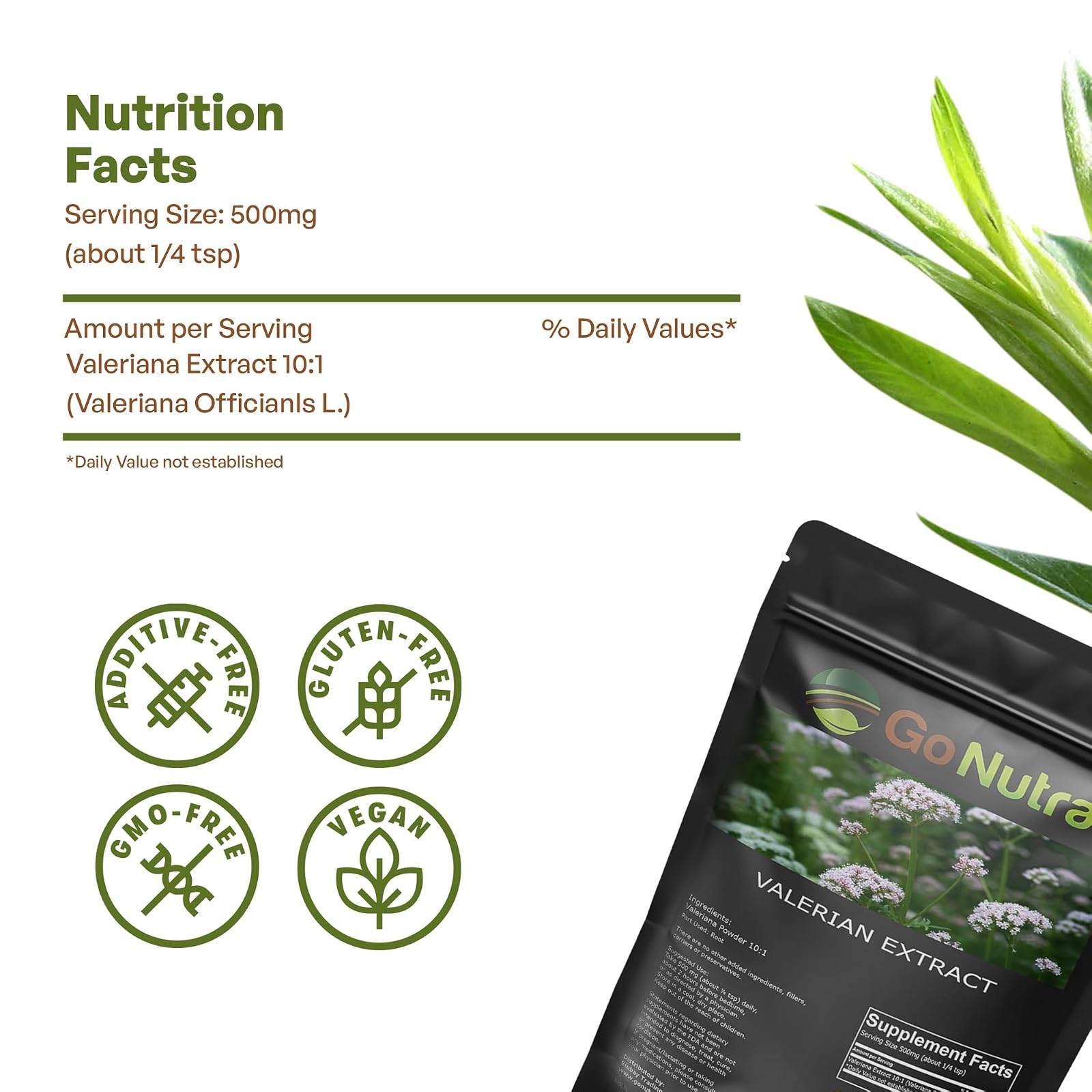 premium valerian root extract powder