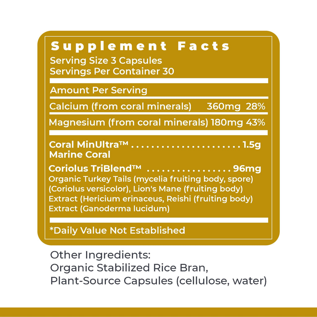 Premium vegetarian calcium formula
