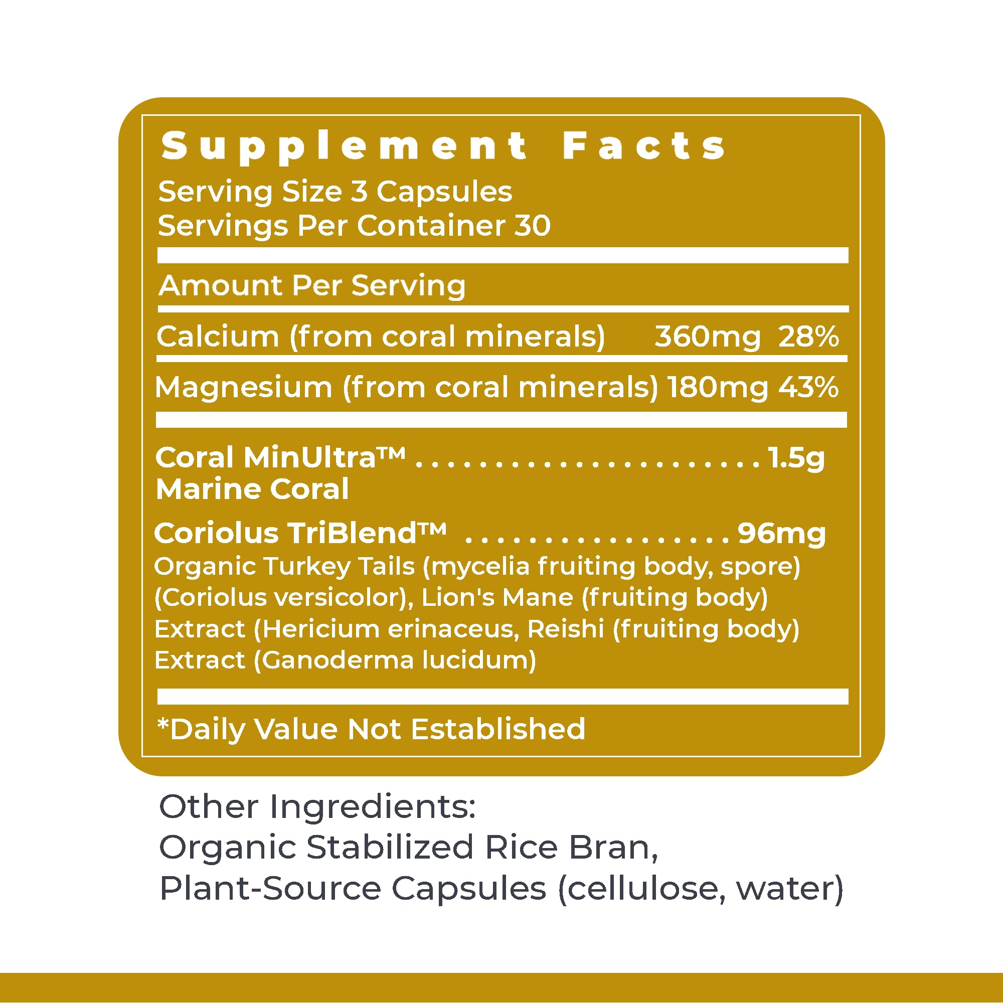 Premium vegetarian calcium formula