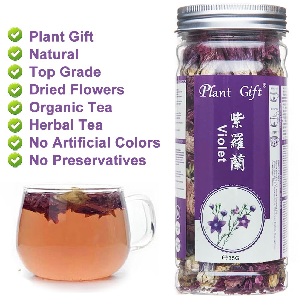 premium violet flower tea blend