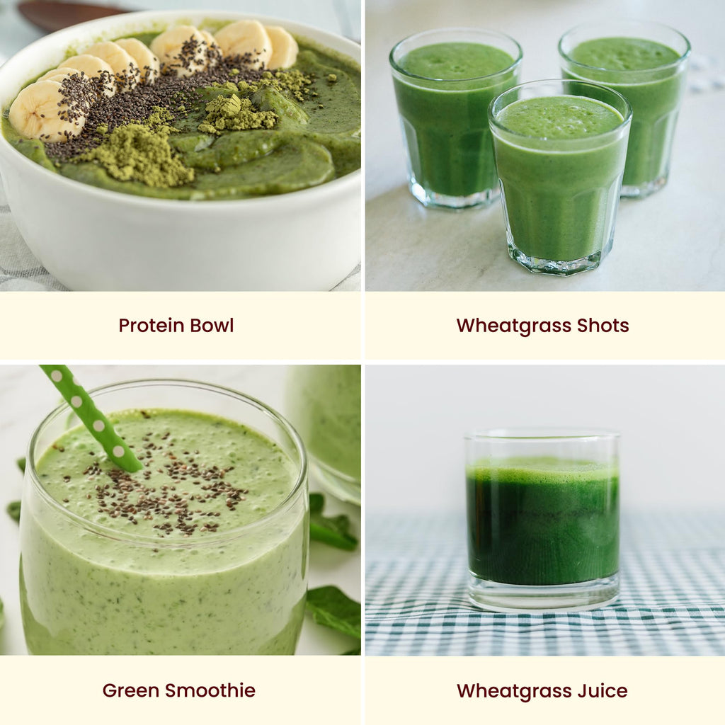 premium wheatgrass for smoothie bowls