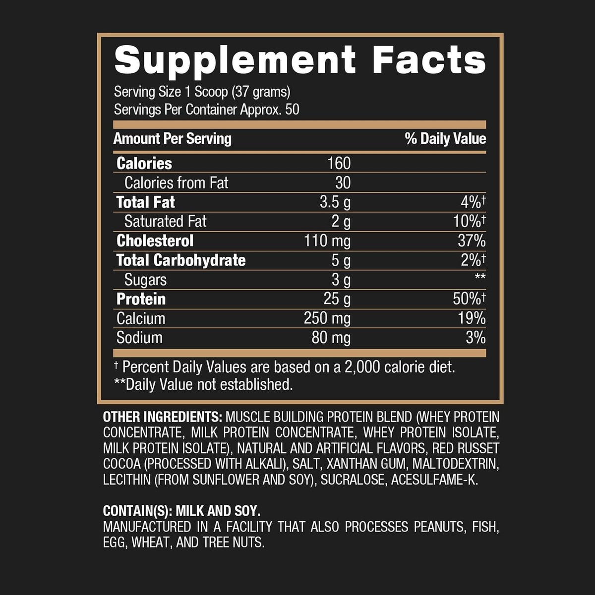 premium whey protein supplement