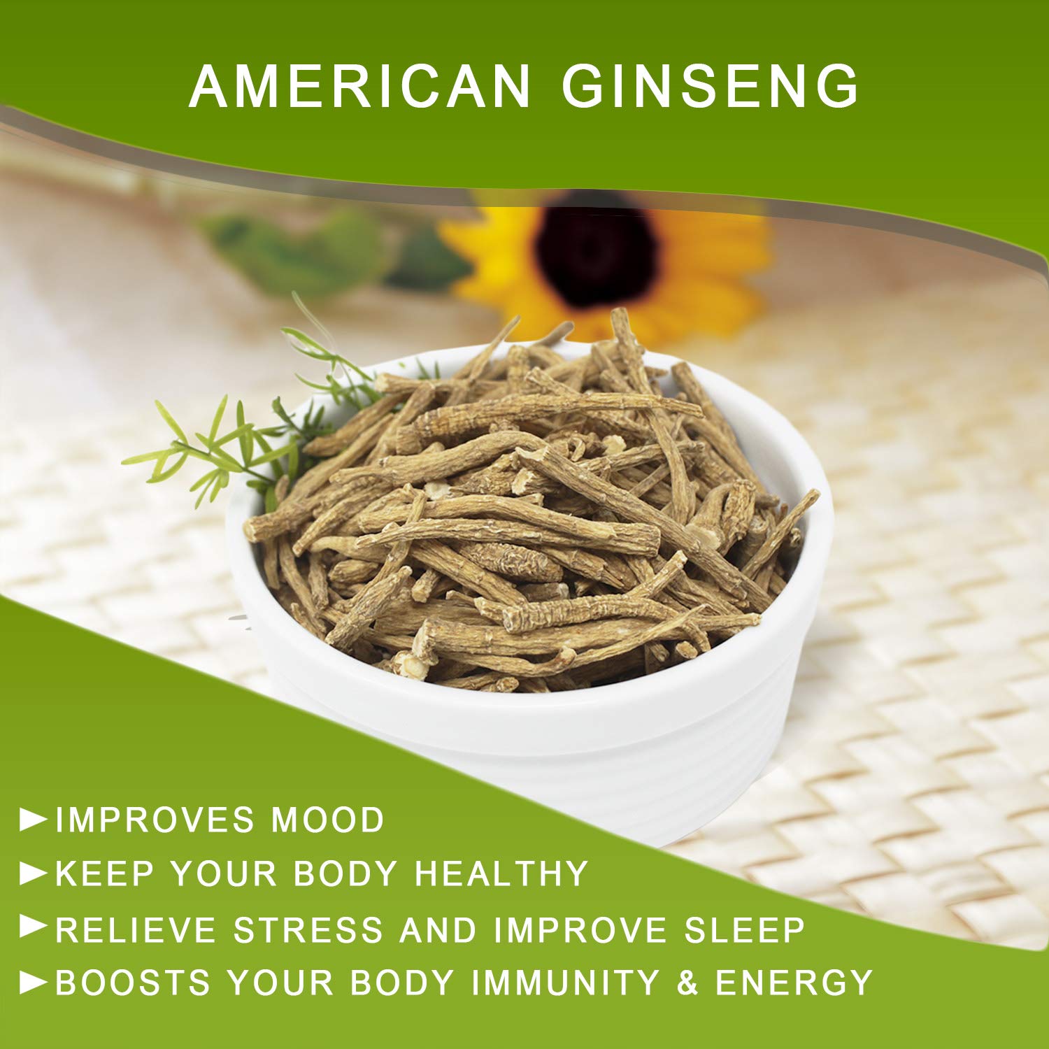 Premium Wisconsin ginseng slices