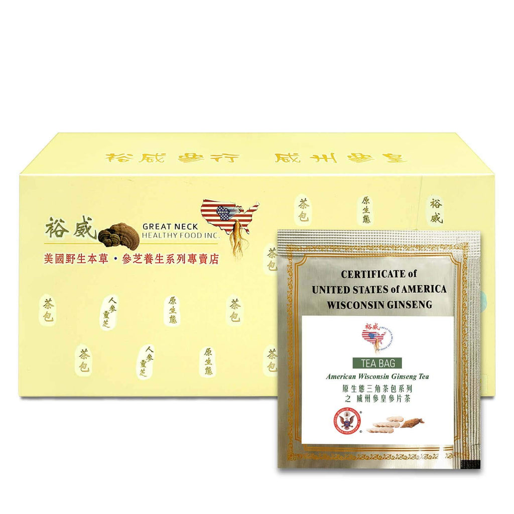 premium Wisconsin ginseng tea bags