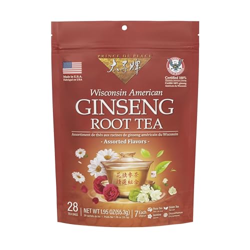 premium Wisconsin ginseng tea bags