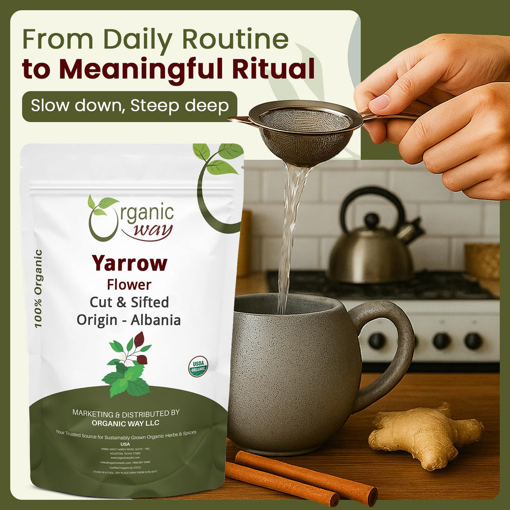 premium yarrow flower tea blend