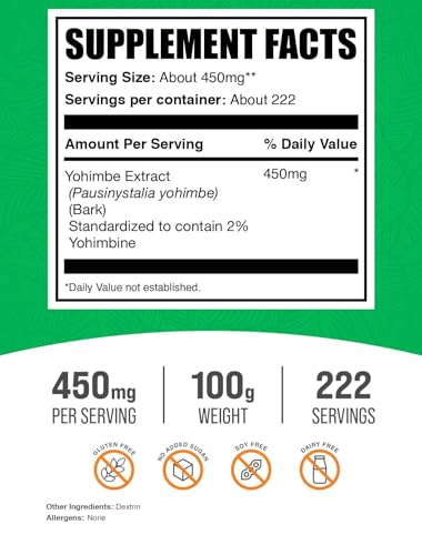 premium yohimbe bark powder