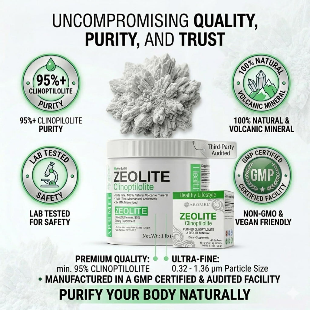 Premium zeolite powder for wellness