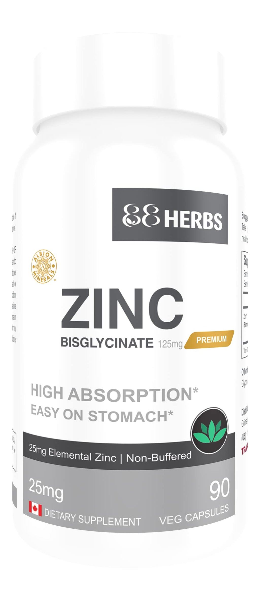 premium zinc bisglycinate supplement