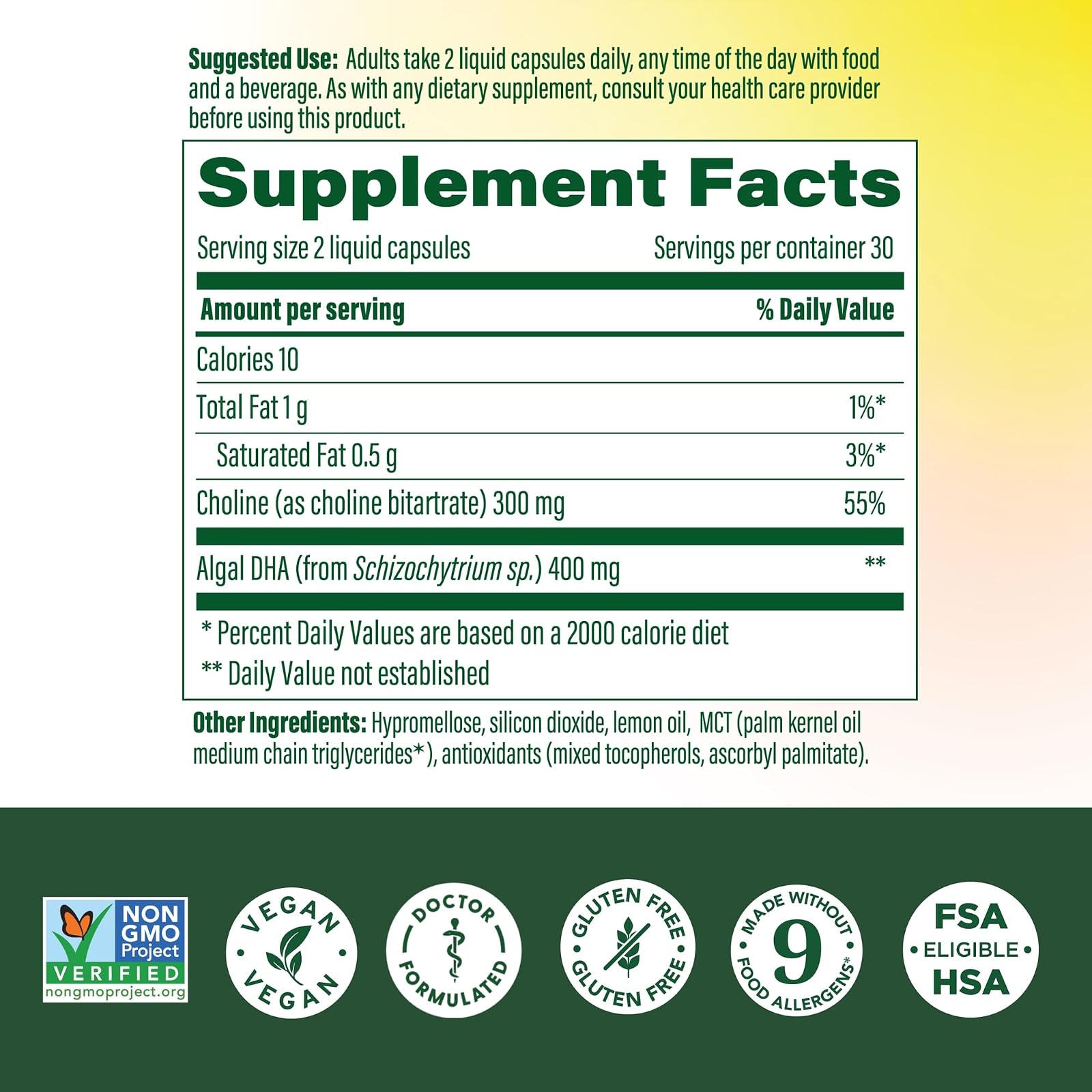 Prenatal DHA for healthy development