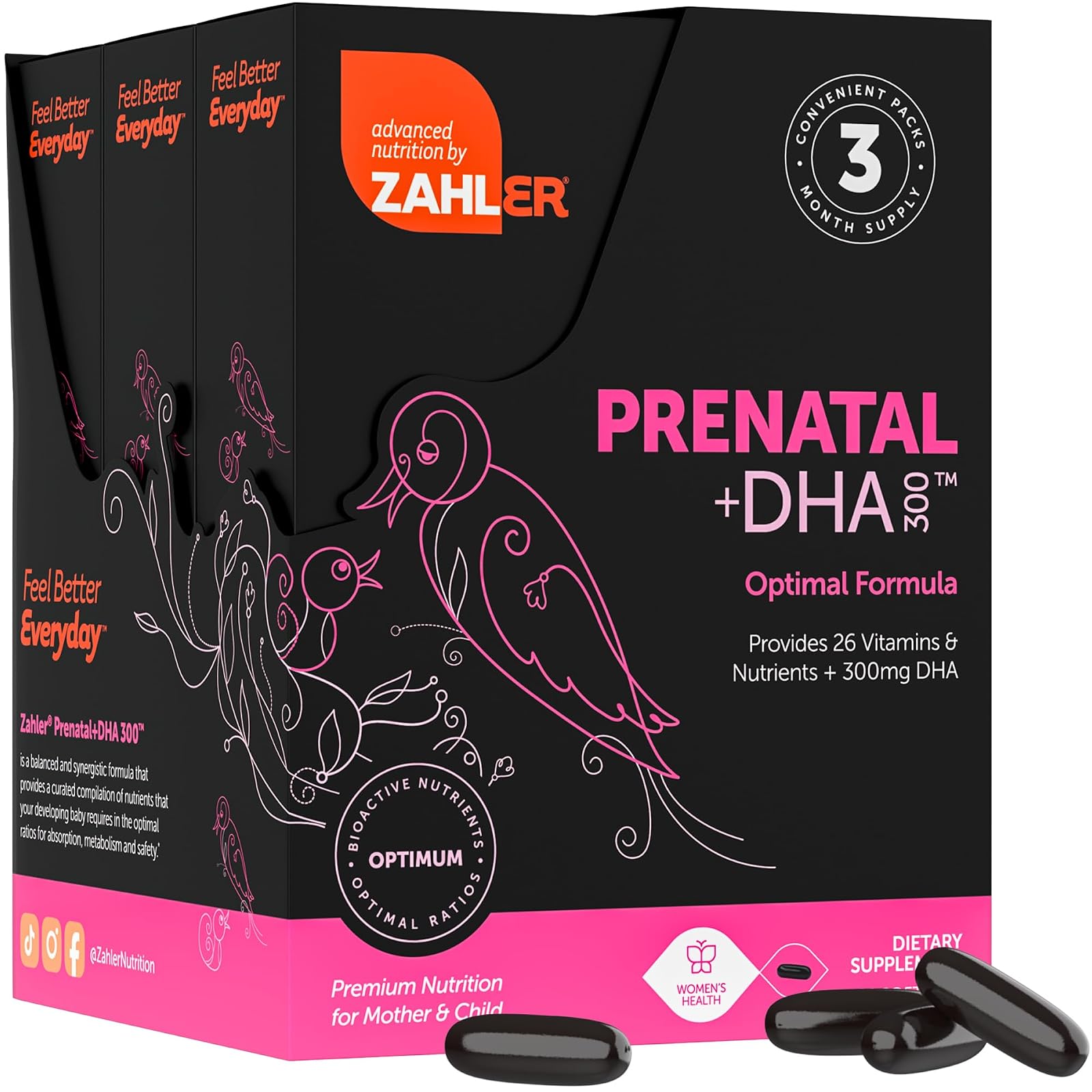 Prenatal DHA softgels for pregnancy