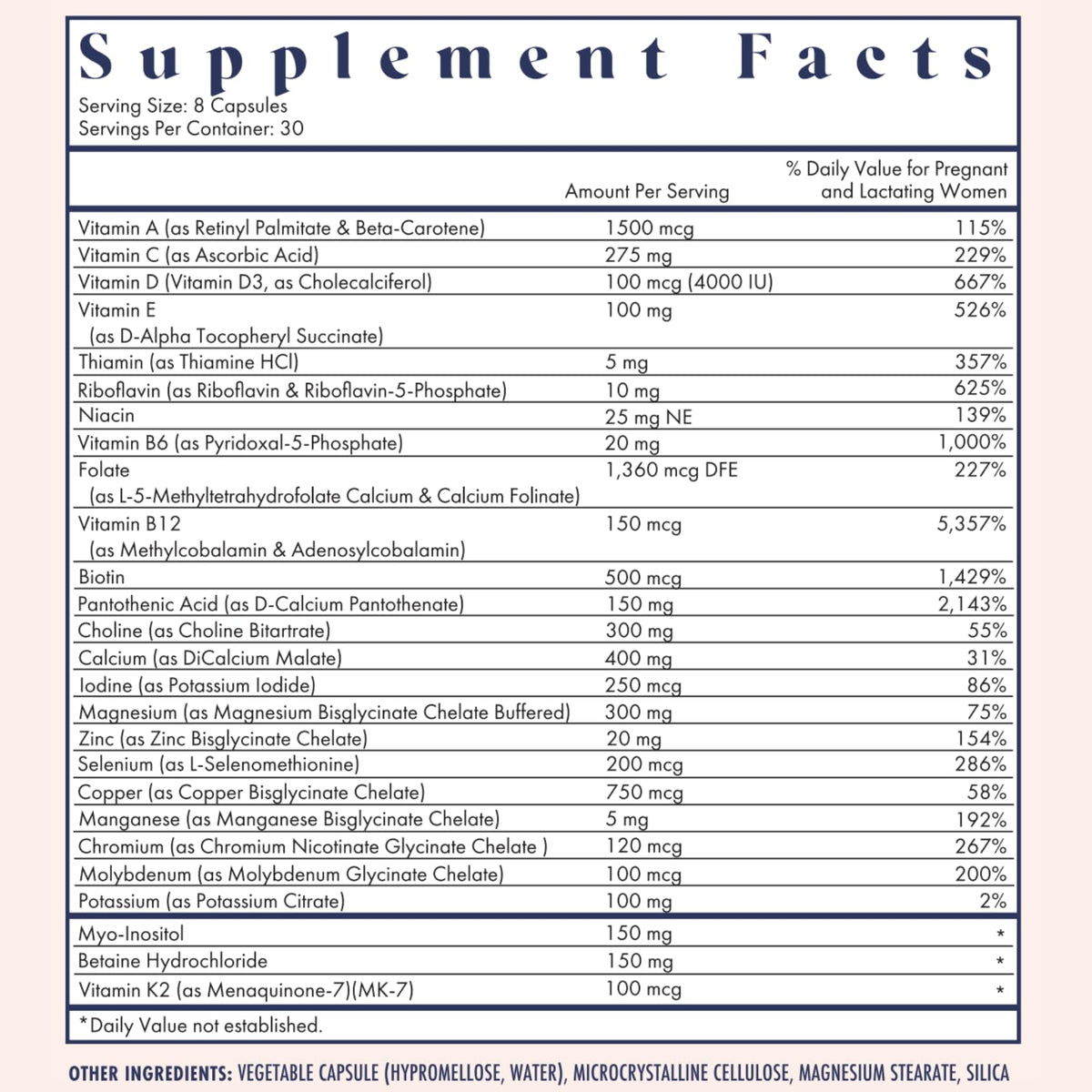 prenatal vitamins for energy and vitality