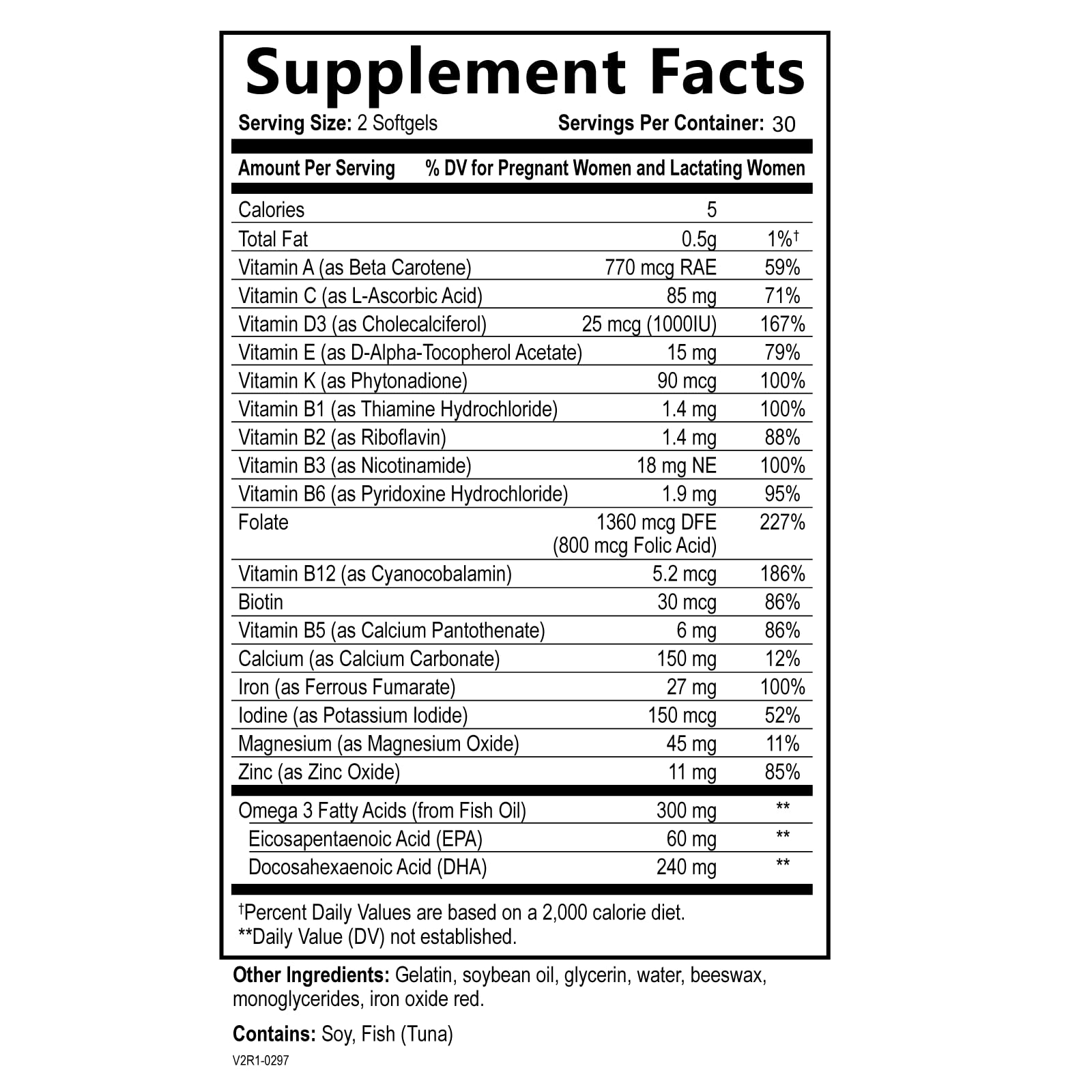 prenatal vitamins promoting fetal development
