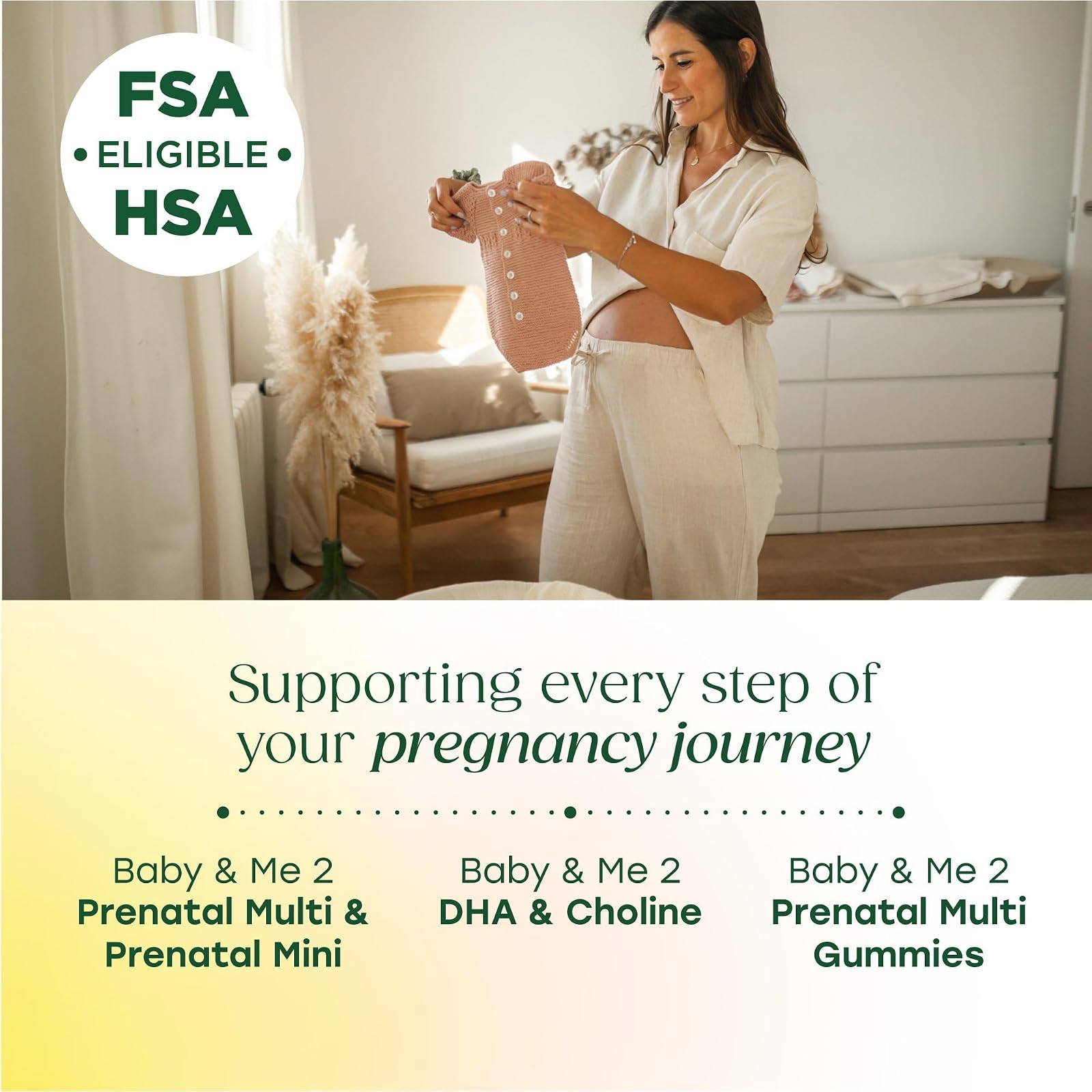 Prenatal vitamins with DHA for brain development