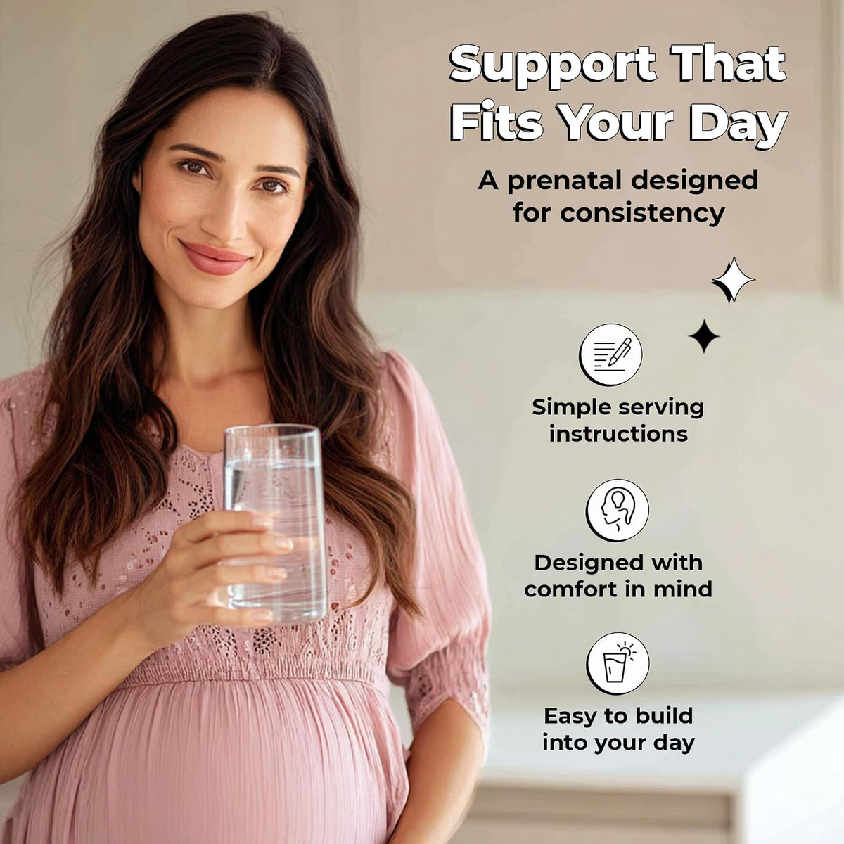 Prenatal vitamins with DHA for brain development