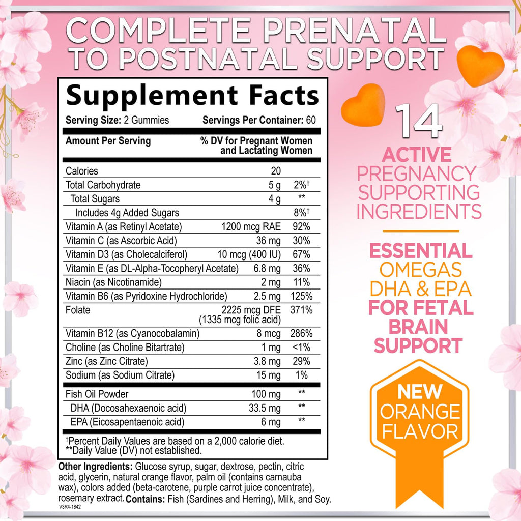 prenatal vitamins with dha support