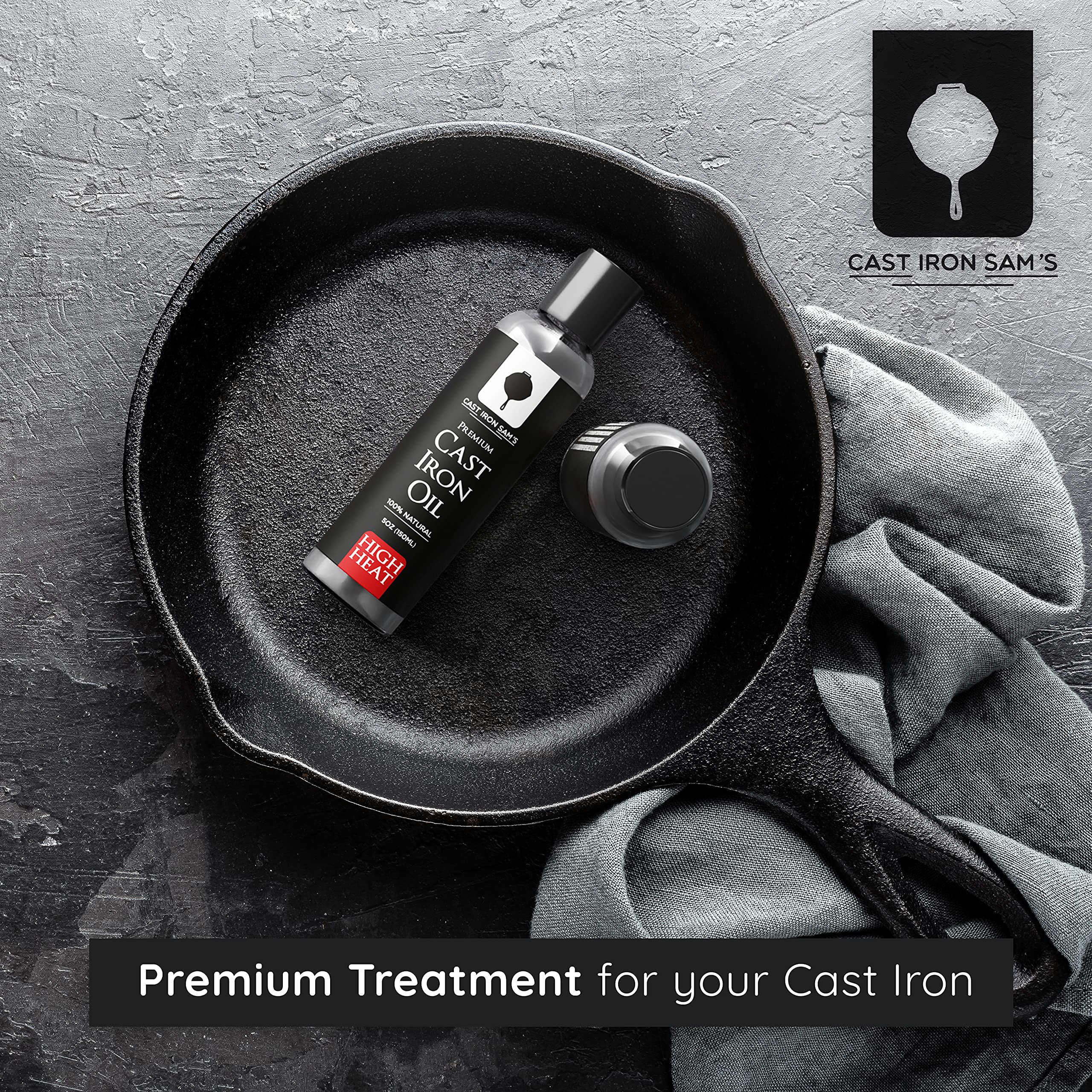 preserve cast iron with natural oils