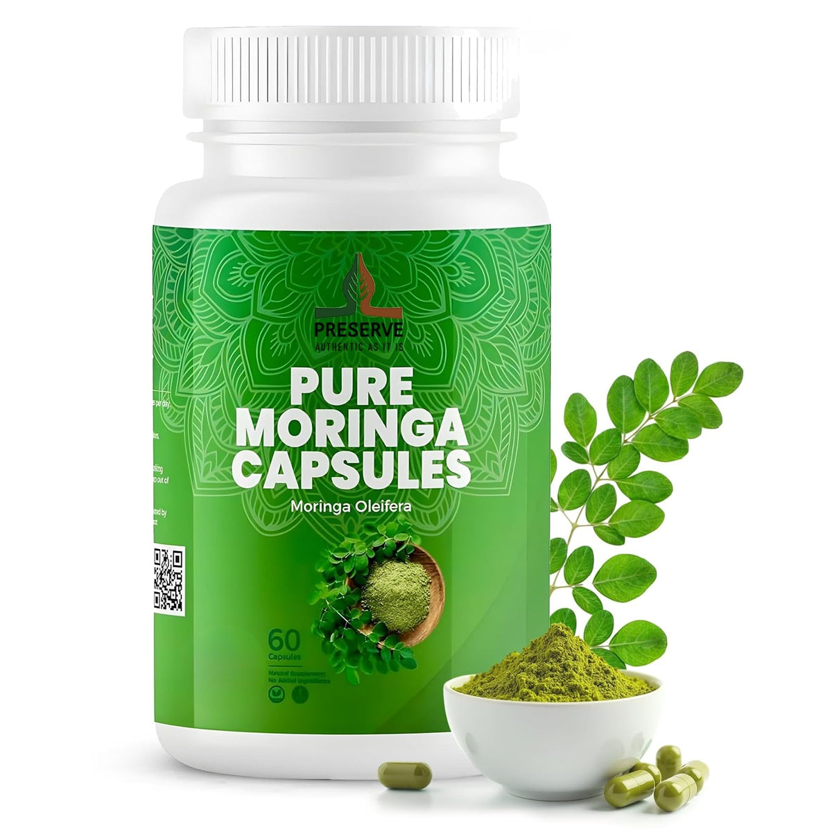 PRESERVE Moringa leaf powder capsules