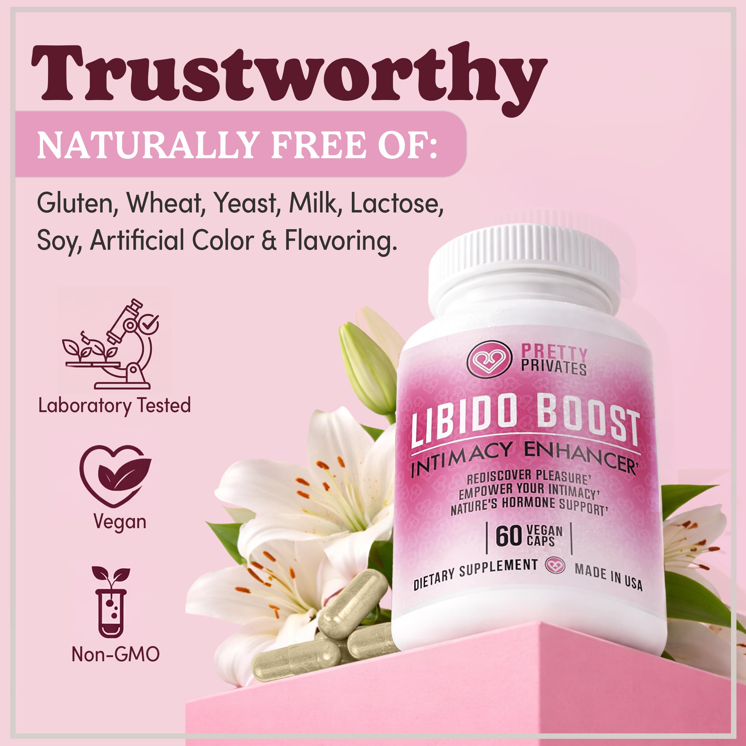 Pretty Privates blended supplements for couples