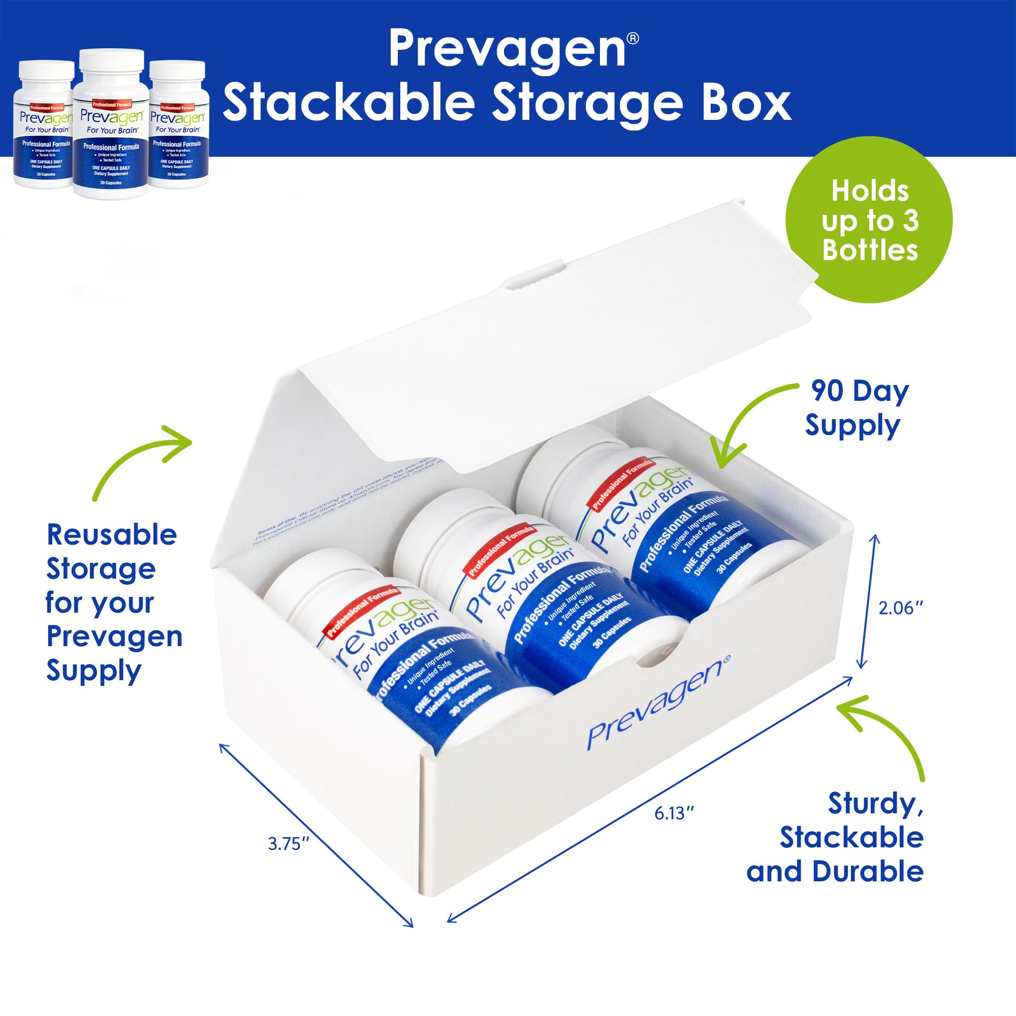 Prevagen 3-pack with convenient storage box