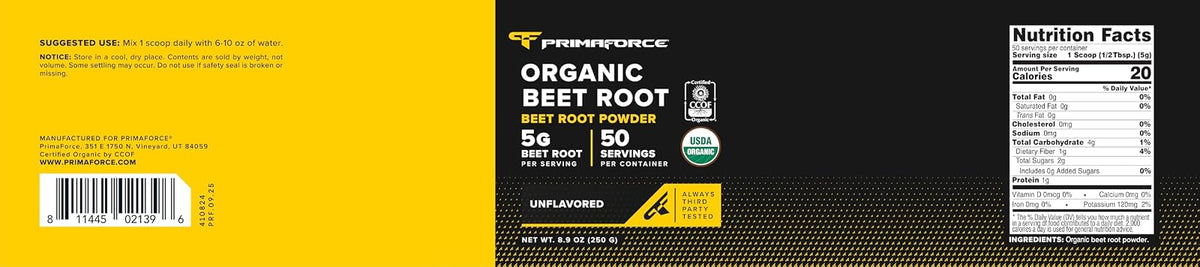 Primaforce beet root powder for athletes