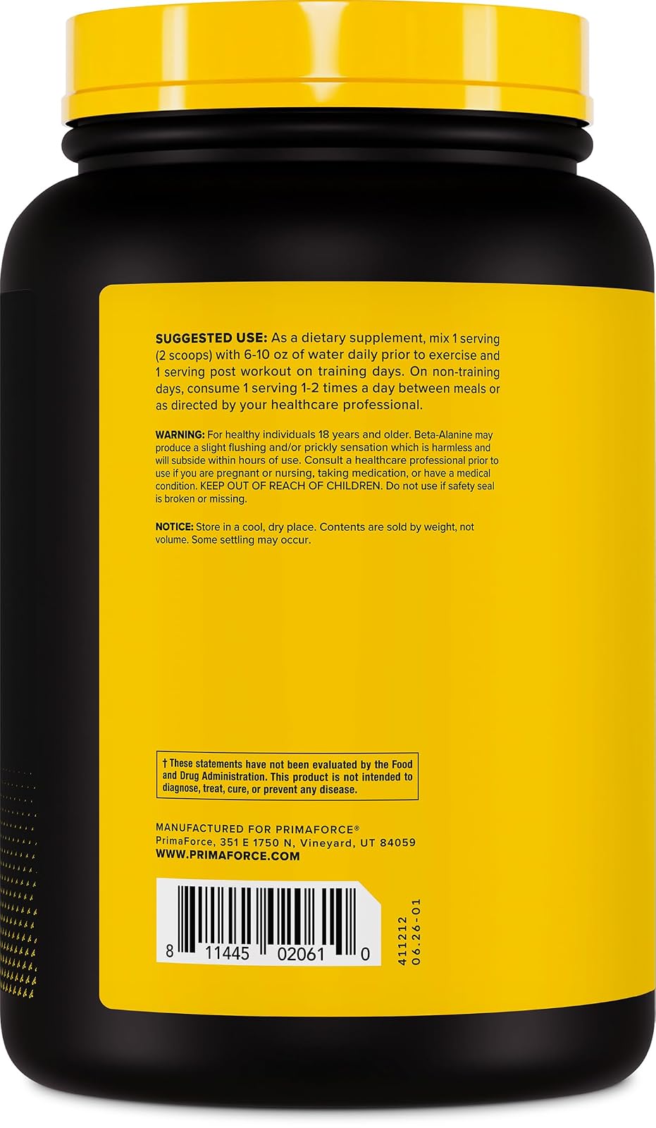 Primaforce Beta Alanine 1.5 kg for workouts